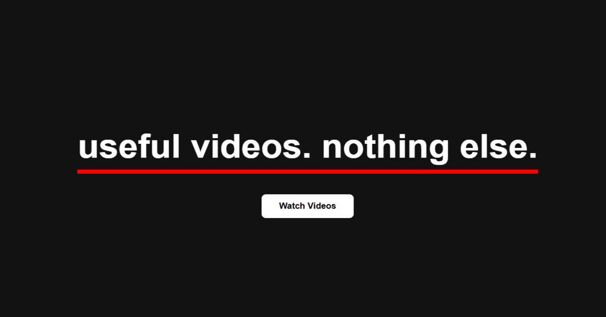 Useful Videos
